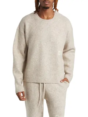 ELWOOD Oversize Crewneck Sweater Oatmeal