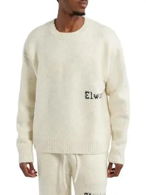 ELWOOD Oversize Crewneck Sweater Snow