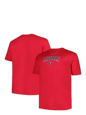 Profile Washington Capitals Big & Tall Arch Over Logo T-shirt - Red