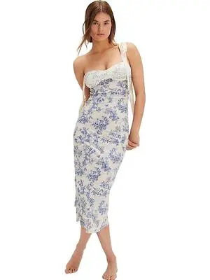 Free People Printed Got Glam Slip Toile Tea Cup Combo