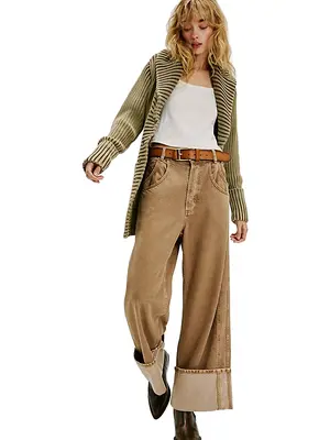 Free People Free People Ryanne Long Haul Cardigan Seaweed