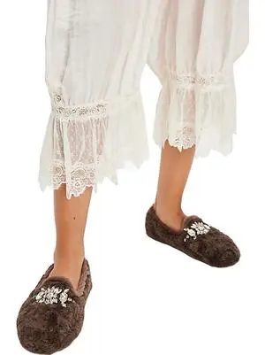 Free People Slumber Party Loafer Slippers - Mocha