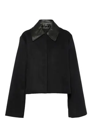 Proenza Schouler Cropped Wool-blend Jacket - Black