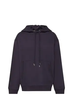 Dries Van Noten Cotton Jersey Hoodie - Blue