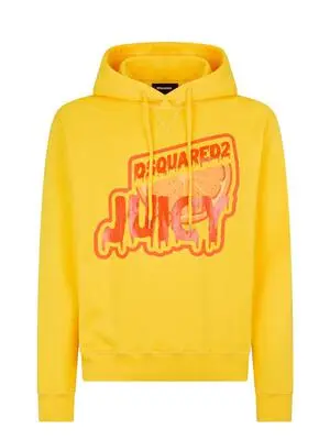 DSQUARED2 DSQUARED2 "Juicy" Graphic Print Cotton Hoodie