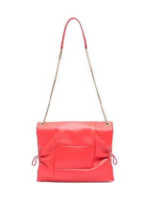 LANCEL Medium Billie Leather Bag - Red