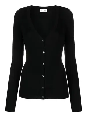 P.A.R.O.S.H P.A.R.O.S.H. V-Neck Ribbed Cardigan