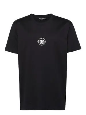 Dolce & Gabbana Logo-print Cotton T-shirt - Black