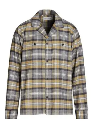 Officine Générale Jude Checked Cottonflannel Shirt - Gray