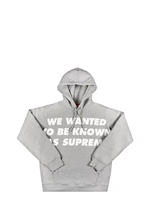 Supreme Known As Hooded Sweatshirt - Grey