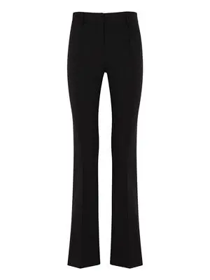 Veronica Beard Hibiscus Flared-leg Trousers - Black