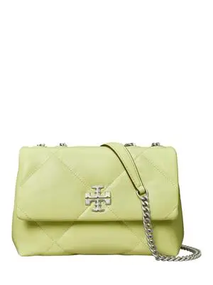 Tory Burch Kira Diamond Quilted Leather Shoulder Bag - Pear