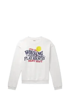 Kapital Printed Cotton-jersey Sweatshirt - White