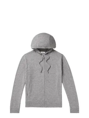 Mr P. Wool And Cashmere-blend Zip-up Hoodie - Gray