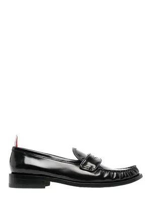 Thom Browne Penny-slot Leather Loafers - Black