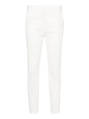 Pinko Pressed-crease Tapered Trousers - White
