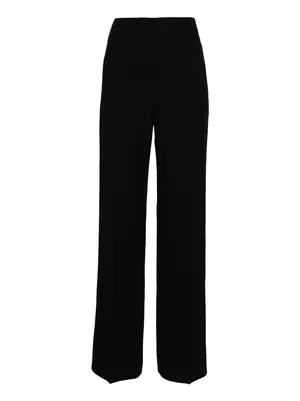 Alberta Ferretti High-waisted Palazzo Trousers - Black