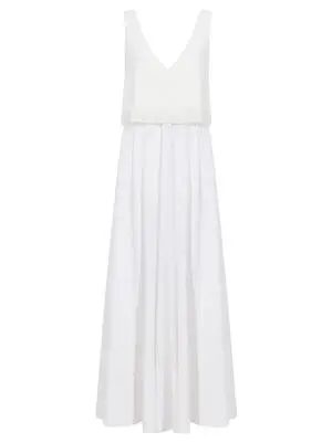 Proenza Schouler Lynda Fringed Layered Maxi Dress - White