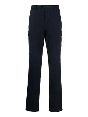 Brunello Cucinelli Cargo-pockets Cotton Trousers - Blue