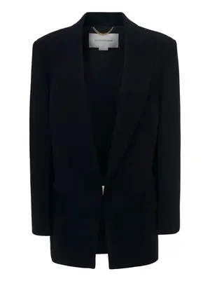Victoria Beckham Peak-lapel Wool-cashmere Blazer - Blue