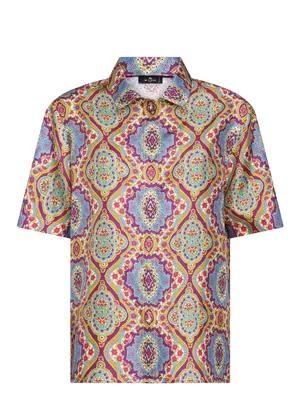 Etro Paisley-print Silk Shirt - Pink