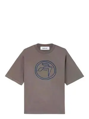 AMBUSH Emblem-print Organic-cotton T-shirt - Grey