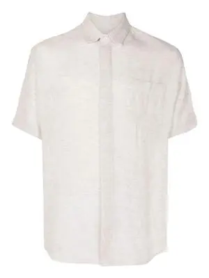 OSKLEN Spread-collar Short-sleeve Shirt - Neutrals