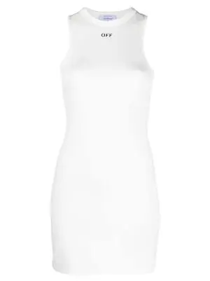 Off-White Rowing Bodycon Minidress - White