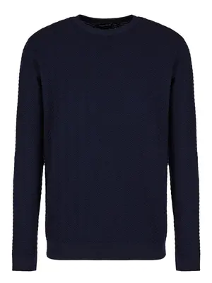 GIORGIO ARMANI Giorgio Armani Chevron-Knit Jumper
