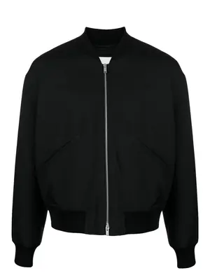 JIL SANDER Padded Bomber Jacket - Black