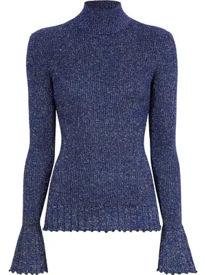 Proenza Schouler White Label Avery Turtleneck Jumper - Blue