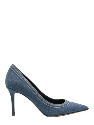 LE SILLA Eva 90mm Denim Pumps - Blue