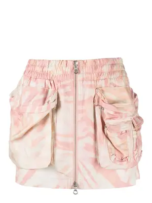 DIESEL O-mirty Cargo Mini Skirt - Pink