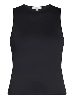 Vince Round-neck Tank Top - Black