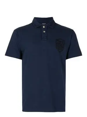 OSKLEN Graphic-print Cotton Polo Shirt - Blue
