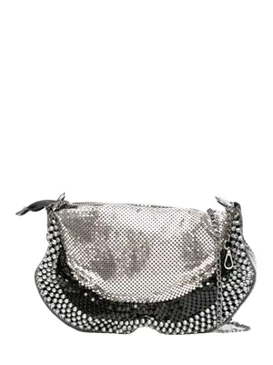 MADISON.MAISON Raquel Mesh Crossbody Bag - Silver