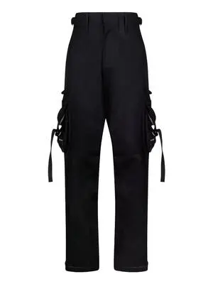 Off-White Straight-leg Cargo Trousers - Black