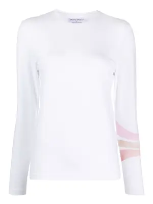 MADISON.MAISON 3-stripe Long-sleeved T-shirt - White