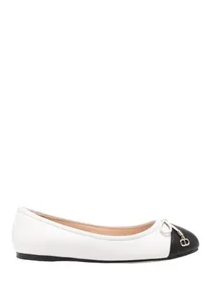 TWINSET Two-tone Ballerina Shoes - White