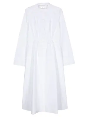 JIL SANDER Cotton Poplin Shirt Dress - White