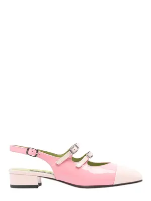 CAREL Corail 10mm Leather Ballerina Shoes - Pink