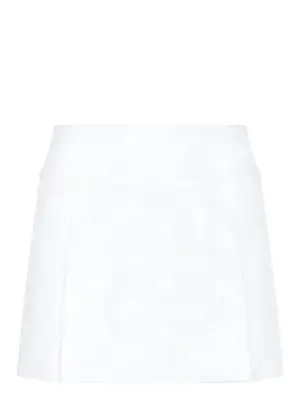 Dolce & Gabbana Logo-jacquard Miniskirt - White