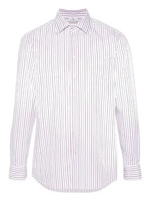 Etro Striped Cotton Shirt - White