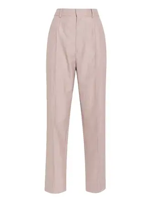 Victoria Beckham Virgin Wool Trousers - Pink