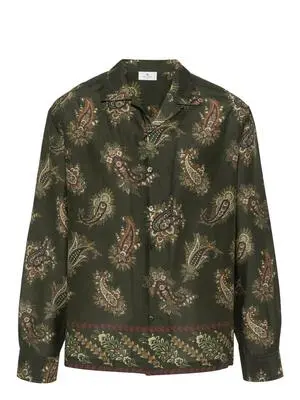 Etro Paisley-print Button-up Shirt - Green
