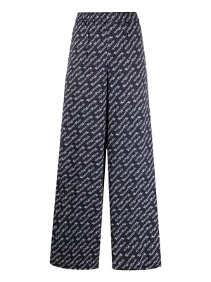 Kenzo X Verdy Logo-print Pajama Pants - Blue