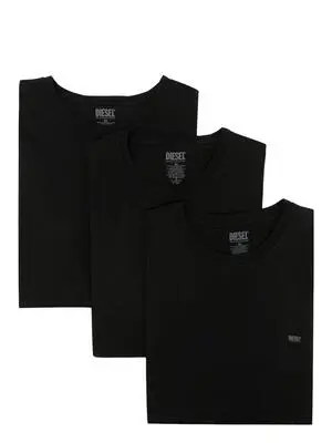 DIESEL Logo-print Cotton T-shirt - Black
