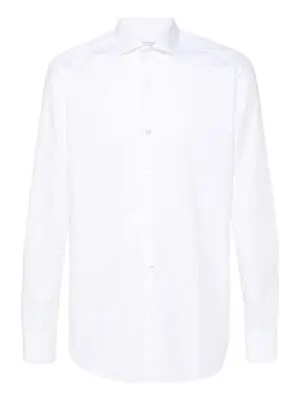 D4.0 Poplin Cotton Shirt - White