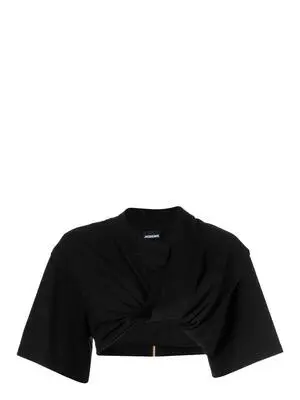 Jacquemus Le Bahia Court T-shirt - Black