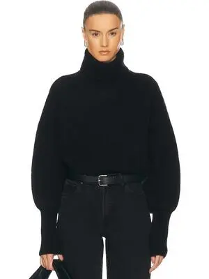 GRLFRND Elya Turtleneck Sweater - Black